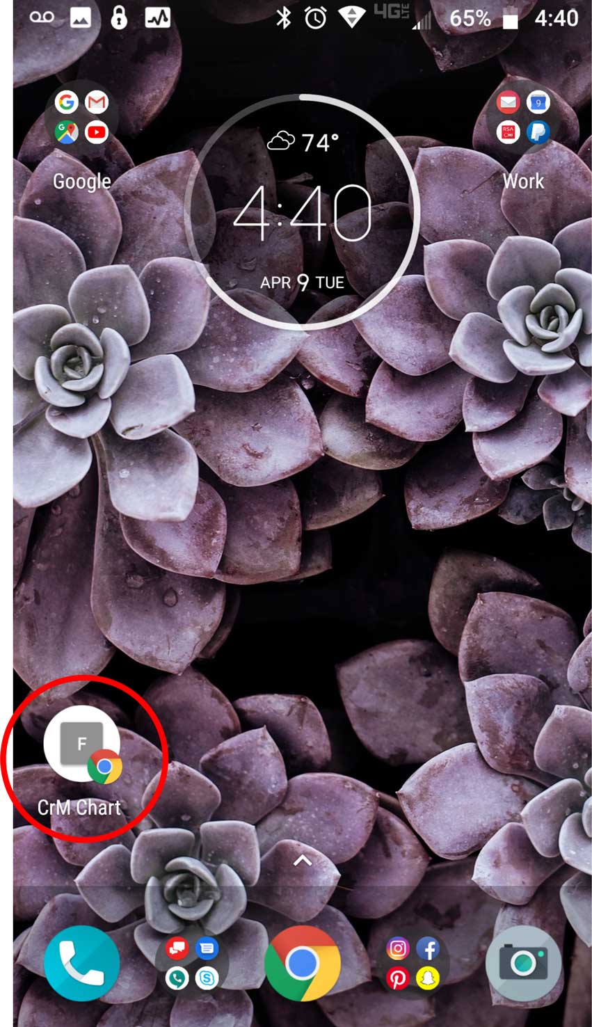 Instructions for adding a button to your phone